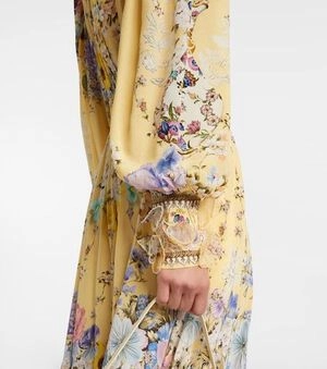 Camilla Floral Embellished Silk Maxi Dress