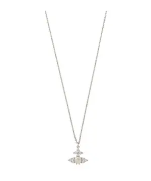 VIVIENNE WESTWOOD Embellished Chained Necklace - White