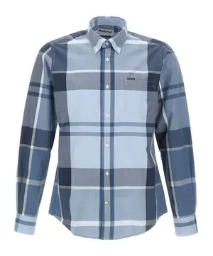 Barbour Check-pattern Button-down Shirt - Blue