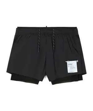 Satisfy Techsilk Layered Shorts - Black