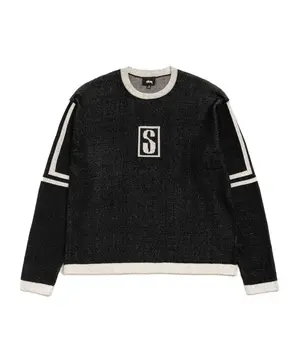StÜssy Logo Detail Crew Neck Sweater - Black
