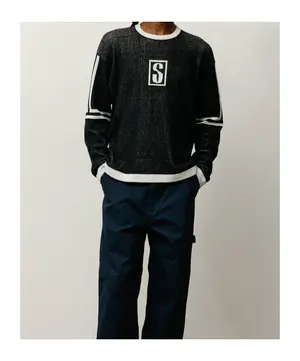 StÜssy Logo Detail Crew Neck Sweater