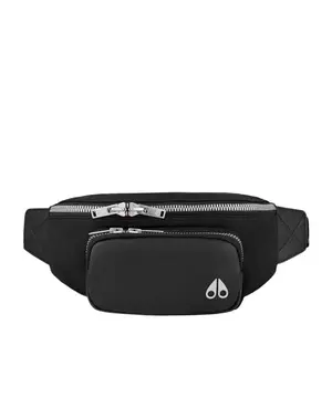 Moose Knuckles Logo Letter Belt Bag - Black