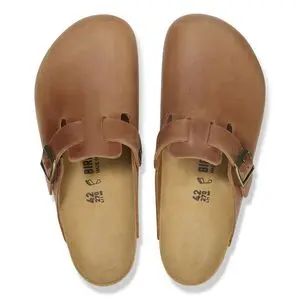 BIRKENSTOCK Boston Leather Slippers