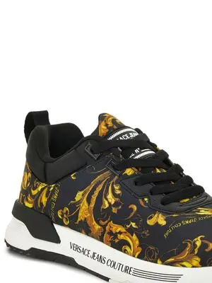 Versace Baroque-printed Lace-up Sneakers