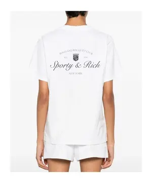 SPORTY  RICH Sporty & Rich Crewneck Short Sleeve T-shirt