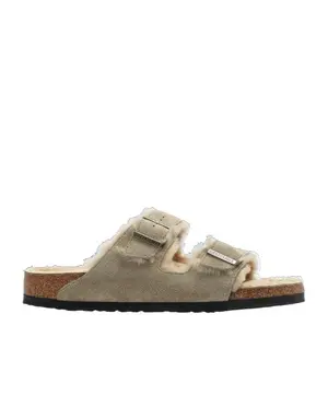 BIRKENSTOCK Arizona Shearling Sandals - Multicolor