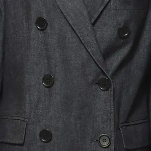 Aspesi Double-breasted Long Sleeved Denim Blazer