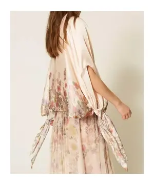 TWINSET Printed Shawl Cover-up