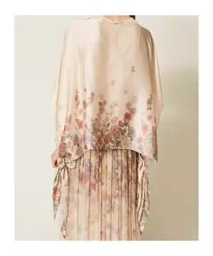 TWINSET Printed Shawl Cover-up