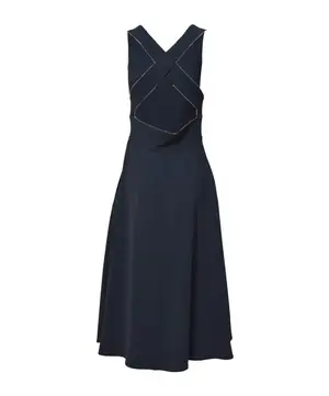 Aspesi Long Crepe Cady Dress