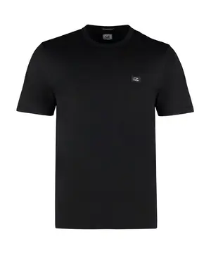 C.P. COMPANY Logo Patch Crewneck T-shirt - Black