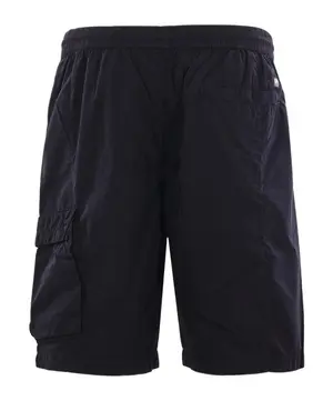 C.P. COMPANY Cargo Shorts With Elastic Waistband And Logo Patch