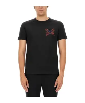 Paul Smith Graphic Printed Crewneck T-shirt - Black