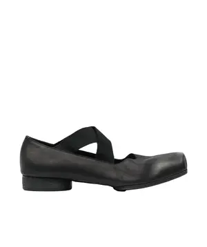UMA WANG Square-toed Ballet Shoes - Black