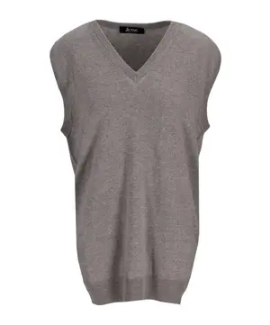 Lela Rose Sleeveless Knitted Vest - Gray