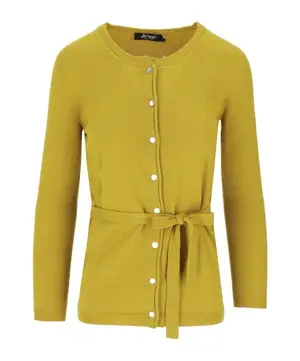 Lela Rose Long-sleeve Knitted Cardigan - Yellow