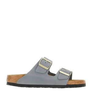 BIRKENSTOCK Arizona Buckled Sandals - Basalt Gray