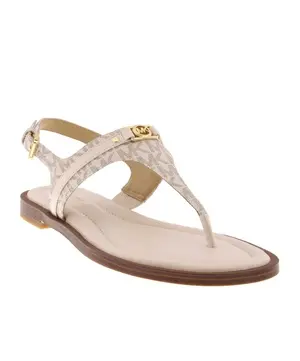 Michael Kors Mandy Signature Logo T-strap Sandals