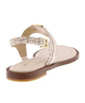 Michael Kors Mandy Signature Logo T-strap Sandals