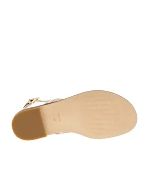 Michael Kors Mandy Signature Logo T-strap Sandals