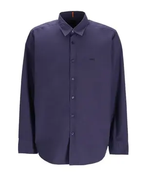 Hugo Boss Regular-fit Stretch Poplin Shirt - Black