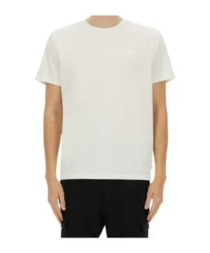 Moose Knuckles Logo Patch Crewneck T-shirt - White