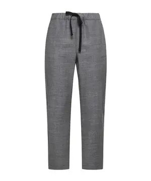 SEMICOUTURE Tapered Virgin Wool Pants - Gray