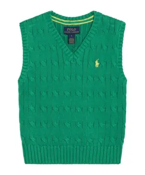 Polo Ralph Lauren Cable-knit Cotton Vest - Green