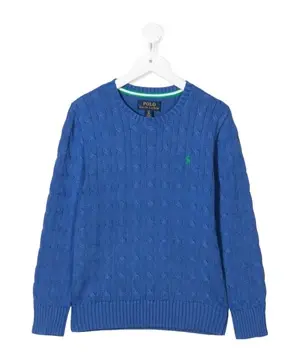Polo Ralph Lauren Polo Pony Cable-knit Jumper - Blue