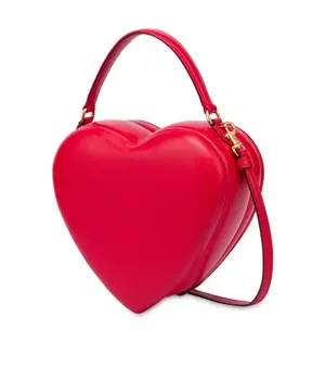 Moschino Heart-shaped Leather Tote Bag