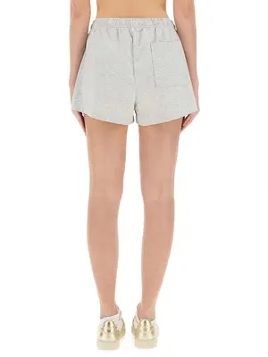 SPORTY  RICH Sporty Rich Varsity Crest Logo Printed Shorts