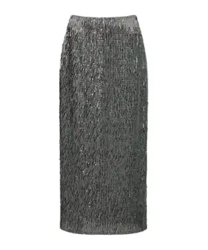 Erdem Sequined High-rise Pencil Skirt - Black