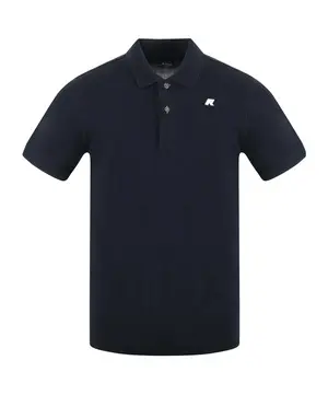 K-WAY Logo Patch Short-sleeved Polo Shirt - Black