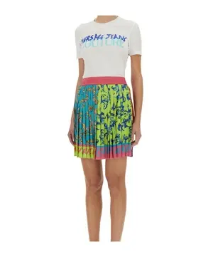 Versace Logo Printed Crewneck T-shirt