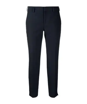 PT TORINO Tailored Trousers With Belt Loops - Black