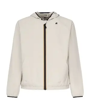 K-WAY Hooded Zip Jacket - White