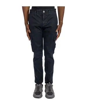 Stone Island Belt-loop Casual Pants - Blue
