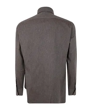 BARBA NAPOLI Long Sleeve Button-down Shirt