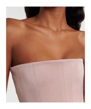 Alex Perry Draped Satin Corset Gown - No