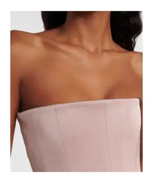Alex Perry Draped Satin Corset Gown