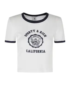 SPORTY  RICH Short-sleeved T-shirt - White