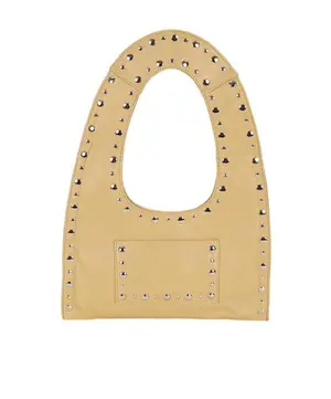 Gimaguas Studded Shoulder Bag - Nude