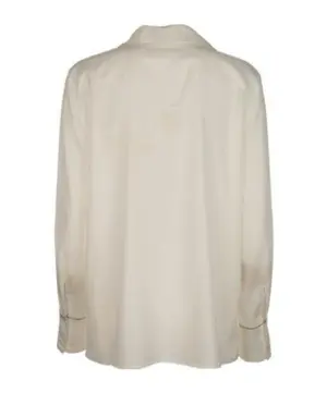 Peserico V-neck Long-sleeve Blouse