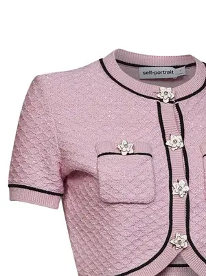 SELF-PORTRAIT Flower Knit Top
