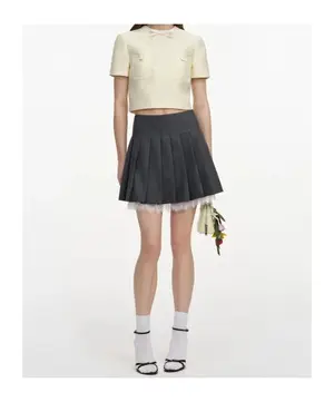 SELF-PORTRAIT Taffeta Top