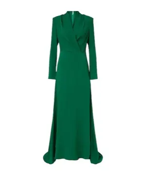 Oscar De La Renta Silk-blend Gown - Green