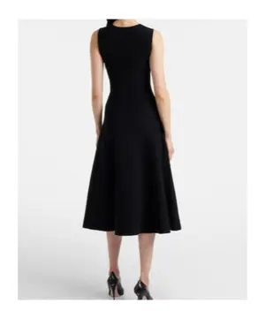 Oscar De La Renta Embellished Jacquard Midi Dress
