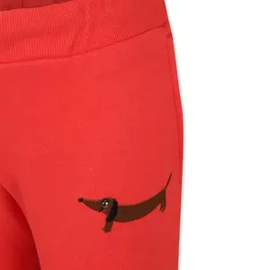 MINI RODINI Embroidered Dachshund Sweatpants