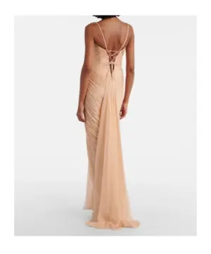 MARIA LUCIA HOHAN Cecilia Draped Silk Gown